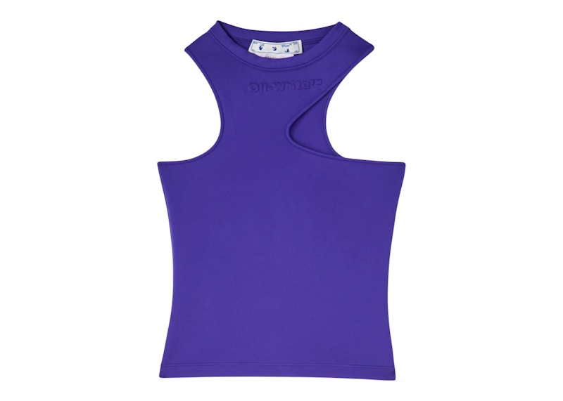 Off-White Sleek Asymmetric Rowing Top Purple - FW22 - US