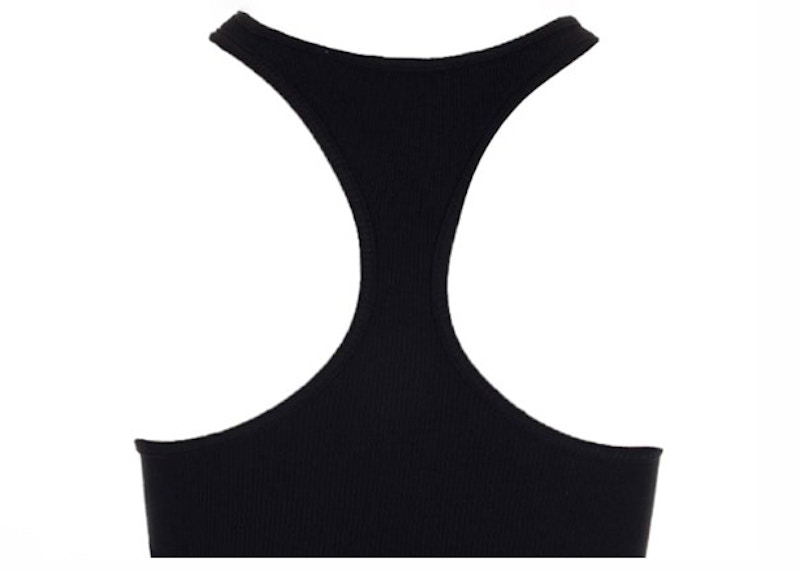 OFF-WHITE Women's Off Stamp Ribbed Rowing Top Black/White - SS23 - US