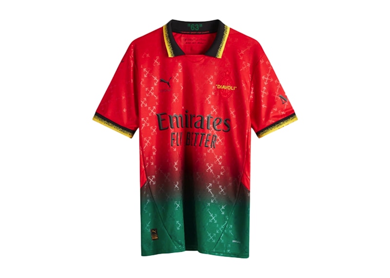 OFF-WHITE x Puma AC Milan Replica Jersey Red メンズ - SS25 - JP