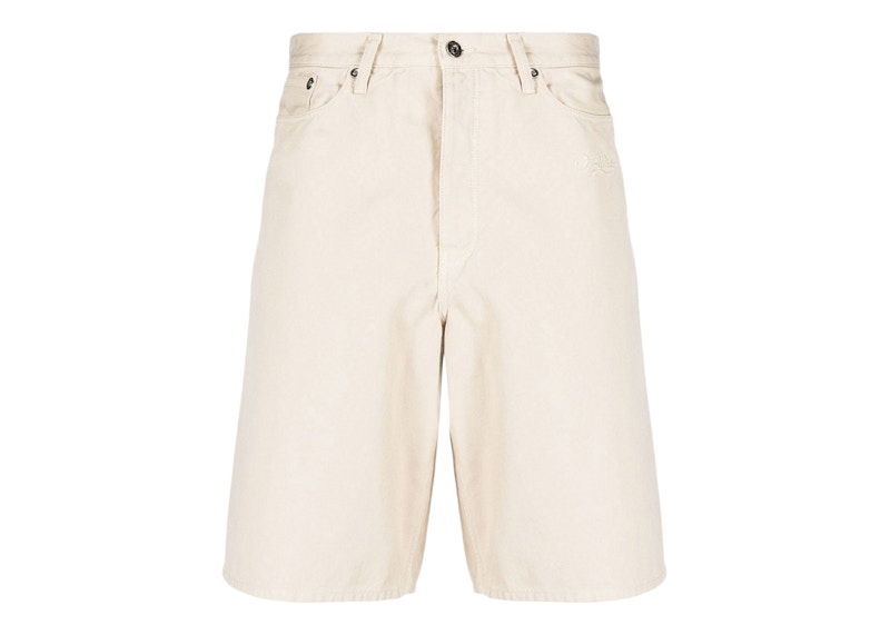 Off-white Wave Off Canvas Utility Shorts Beige - SS23 - KR