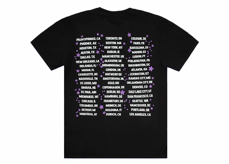 Olivia Rodrigo Guts World Tour Admat Dateback T-shirt Black - SS24 - KR