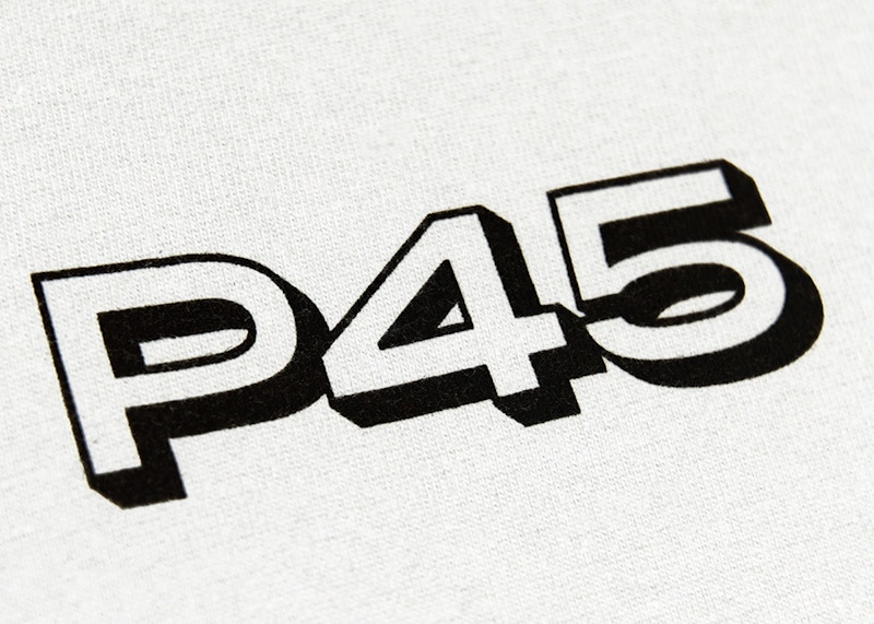 P45 Logo T-Shirt White/Black - AW22 - GB