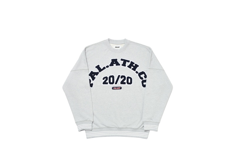 Palace 20/20 Vision Crew Grey Marl Men's - SS20 - US