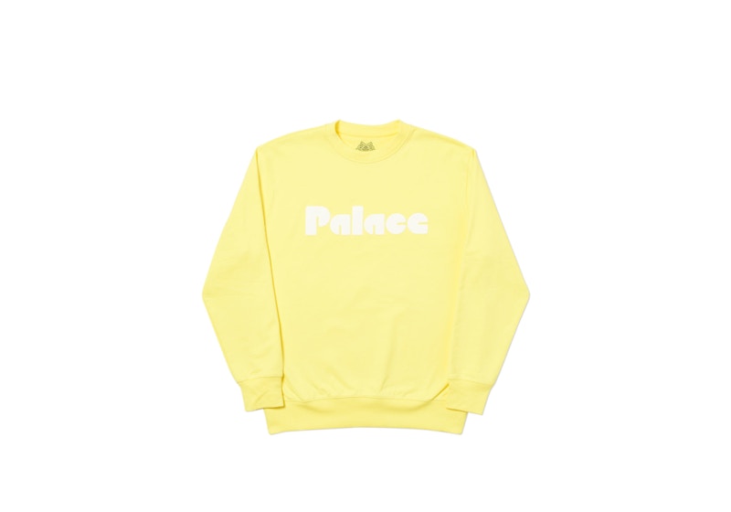 Palace Ace Crew Light Yellow Men's - FW18 - US