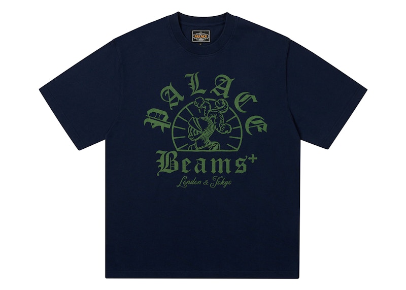 Palace x Beams Plus Graphic T-Shirt Peacoat Men's - FW24 - US