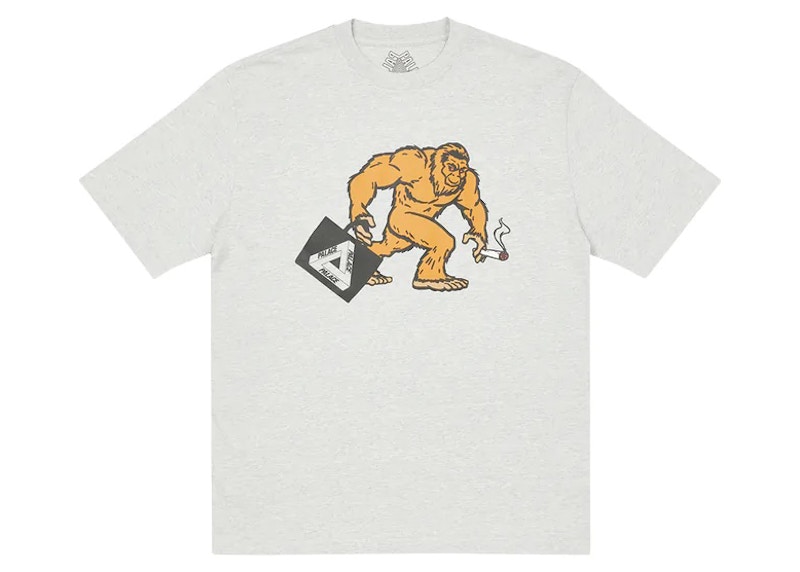 Palace Big Zoot T-Shirt Grey Marl Men's - FW22 - US