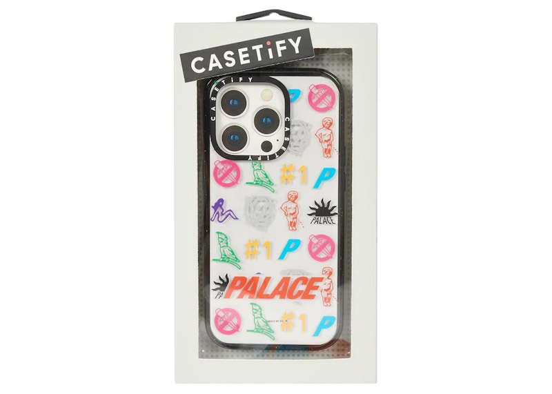 Palace Casetify Impact Phone Case Clear/Black - FW22 - US