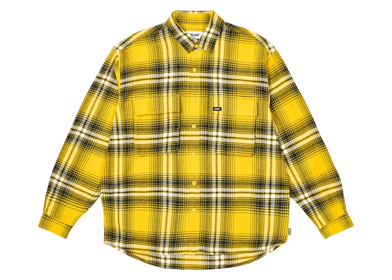 Palace Check Shirt Nectar Yellow Men's - SS24 - US