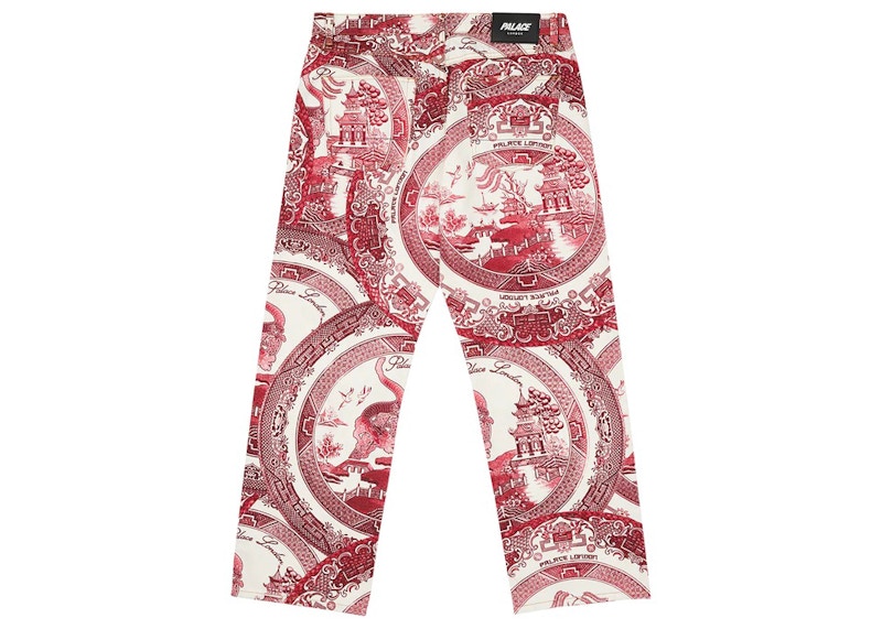Palace China Plate Trousers Red Men's - SS22 - US