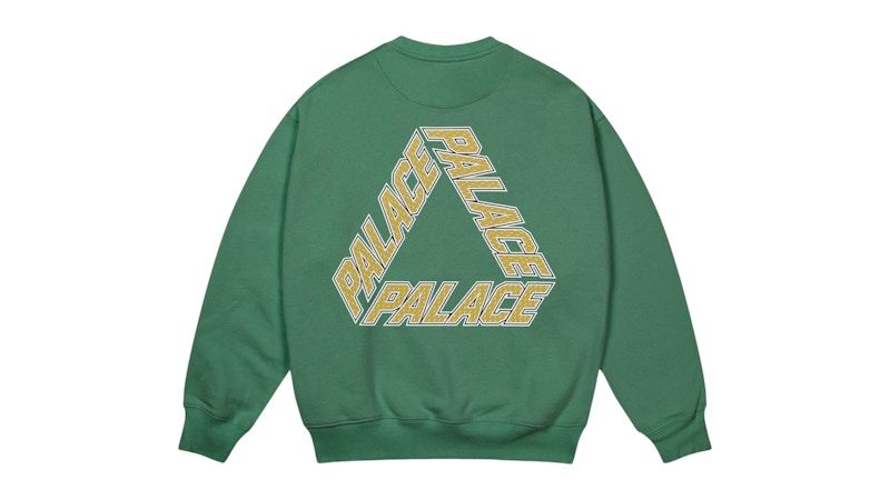 Palace Collegiate P3 Crew Racey Green Men's - FW25 - US