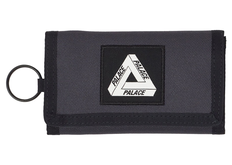 Palace Cordura Duck Canvas Tri-Fold Wallet Carbon/Black - FW24 - US