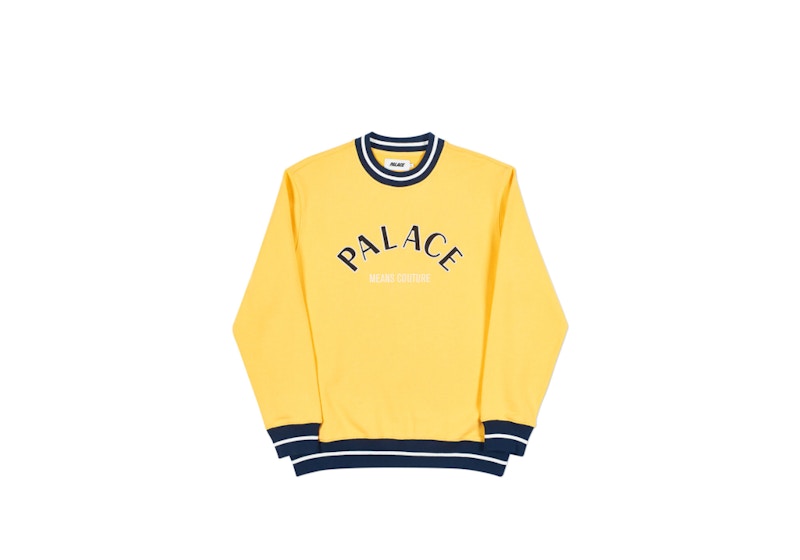 Palace Couture Crew Yellow Men's - SS18 - US