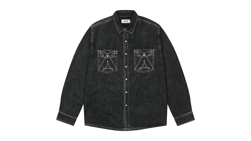 Palace Denim Western Over Shirt Black Men's - FW25 - US