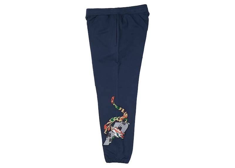 Palace Dragon Sweatpants Navy Men's - FW22 - US