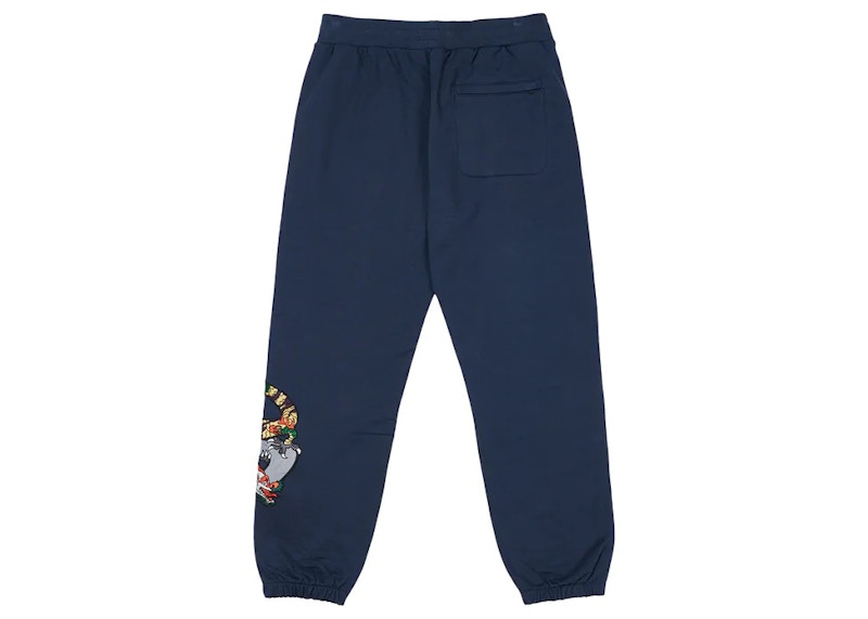 Palace Dragon Sweatpants Navy Men's - FW22 - US