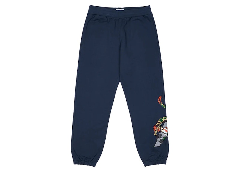 Palace Dragon Sweatpants Navy Men's - FW22 - US