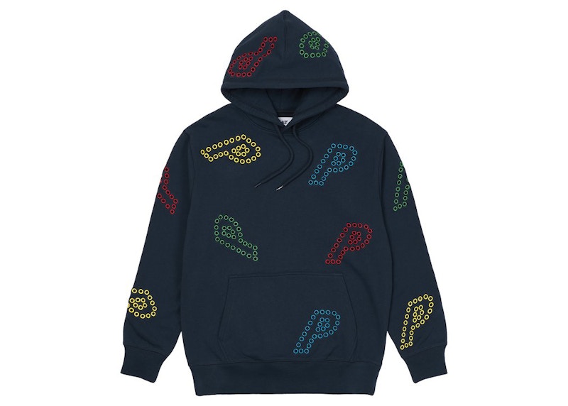 Palace Eyelet P Hood Navy Men's - FW21 - US