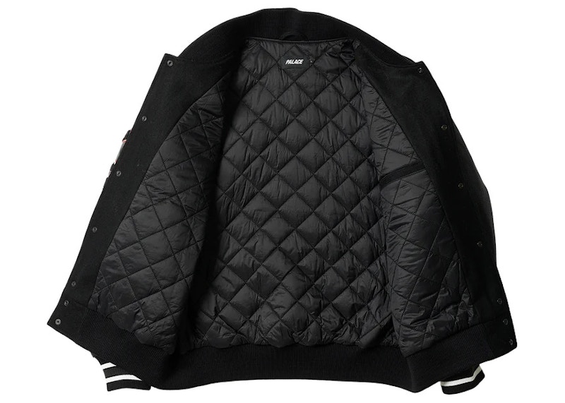 Palace Fallen Angels Varsity Jacket Black Men's - SS23 - US