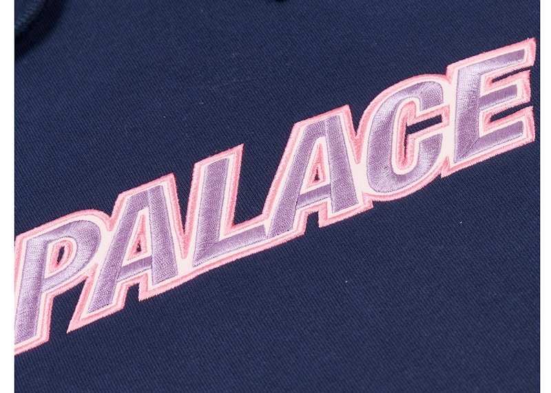 Palace Font Hood Navy Men's - SS24 - US