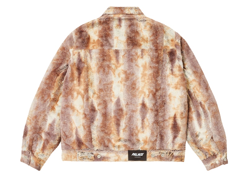 Palace Furry Trucker Jacket Brown メンズ - SS24 - JP