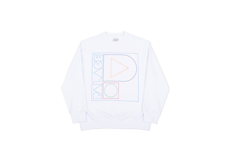 Palace Geo P Crew White Men's - SS17 - GB
