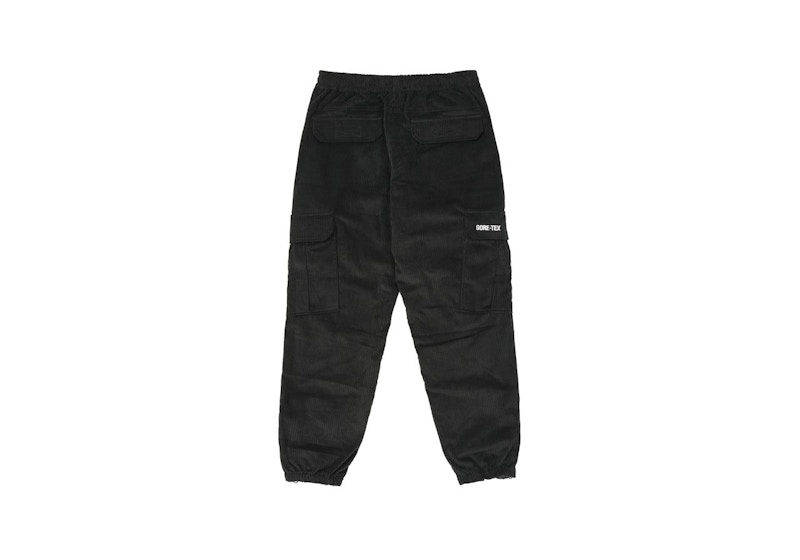 Palace Gore-Tex Corduroy Cargos Black Men's - FW21 - US