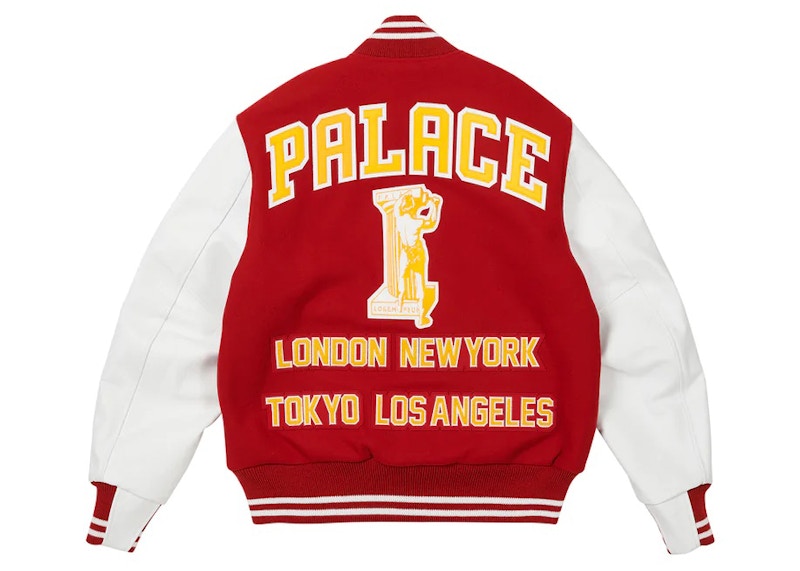 Palace Greek Varsity Jacket Red Men's - FW22 - US