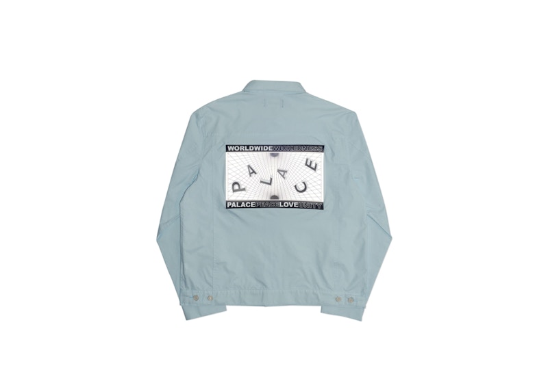 Palace Griddle Shell Jacket Light Blue Men's - SS19 - US