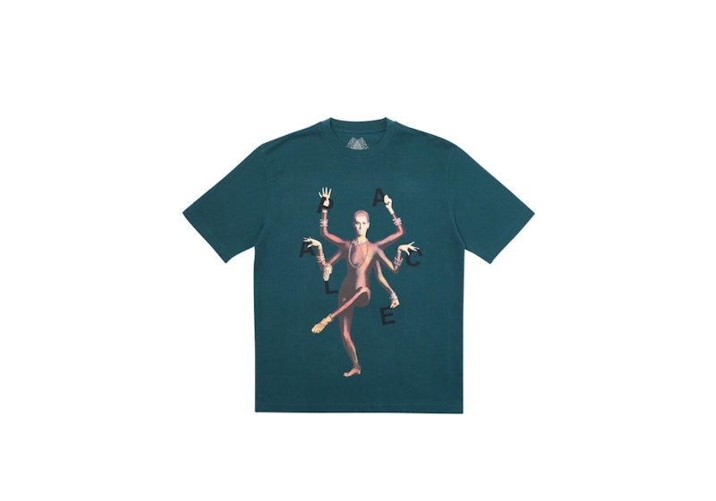 Palace Handy T-Shirt Dark Green Men's - FW19 - US