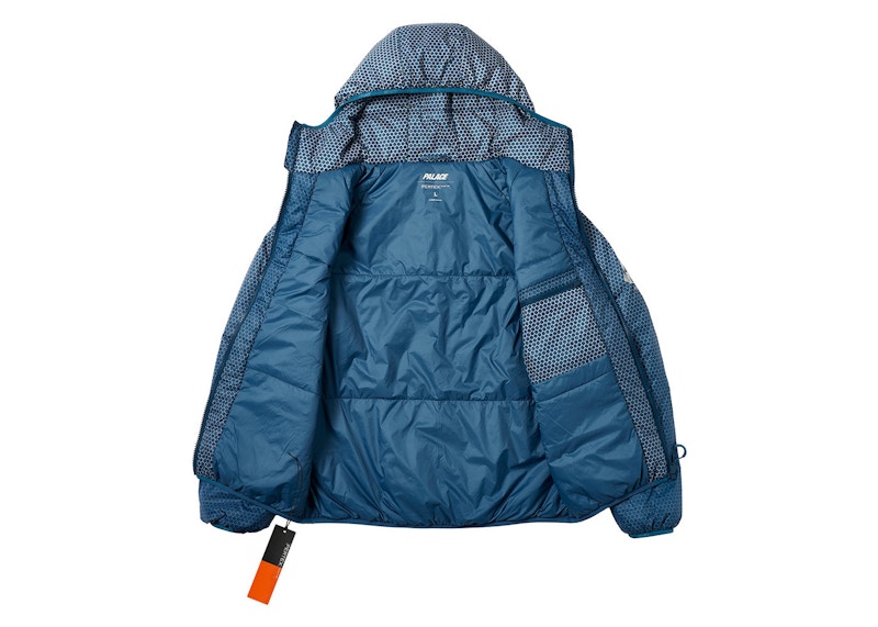 Palace Hexagon Pertex Quilted Jacket Blue Men's - SS24 - US