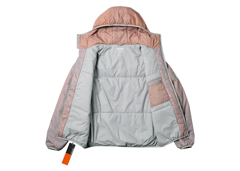 Palace Hexagon Pertex Quilted Jacket Grey Men's - SS24 - US