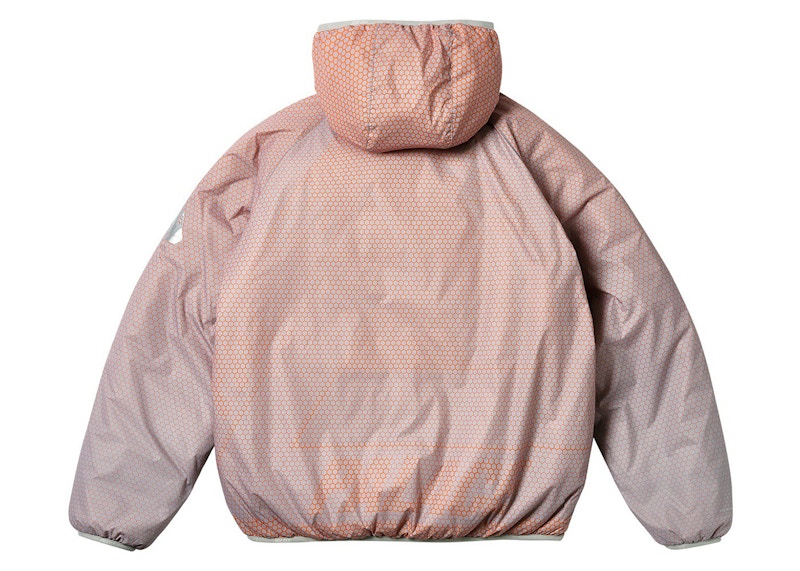 Palace Hexagon Pertex Quilted Jacket Grey Men's - SS24 - US