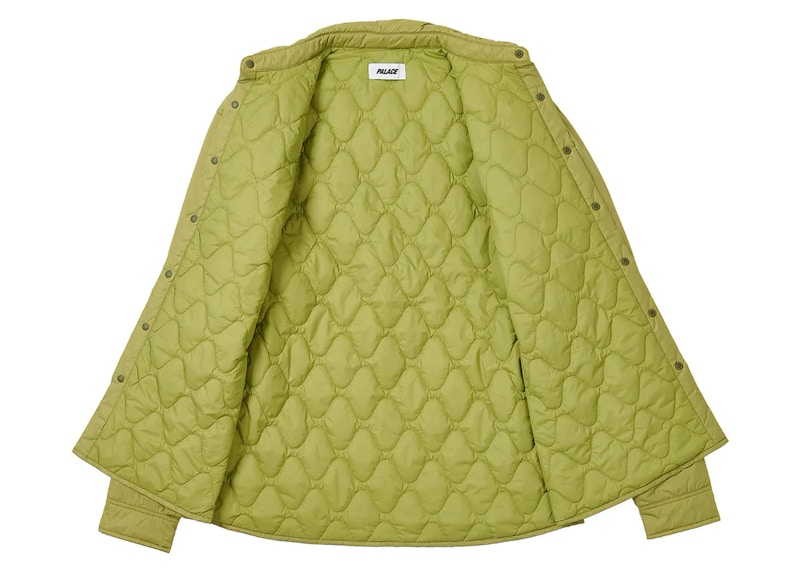 Palace Insulated Pertex Shirt Olive Men's - FW23 - US