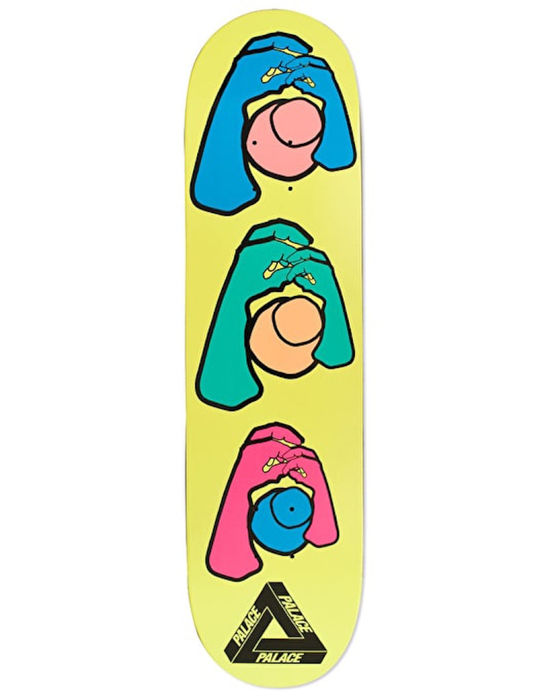 Palace Knight Skateboard Deck Yellow - FW16 - US