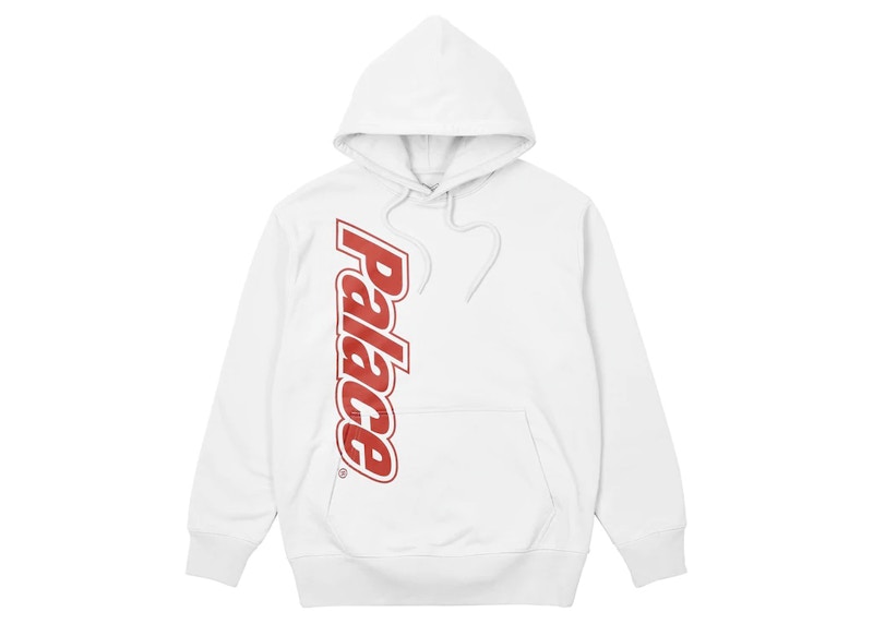 Palace Lowercase Font Hood White Men's - SS22 - US