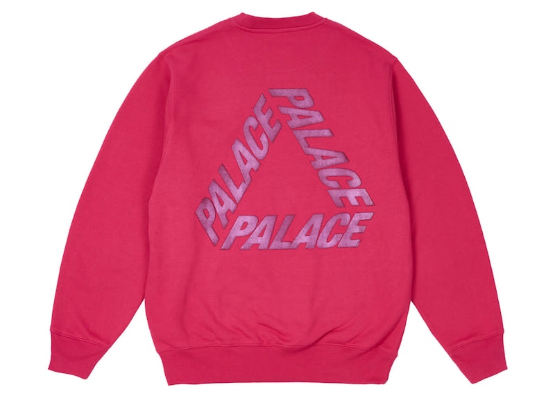 Palace P3 Glitter Crew Berry Red Men's - FW24 - US