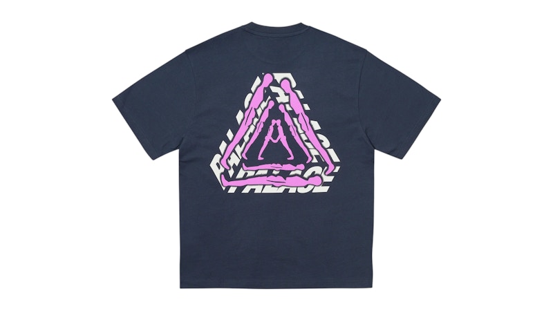 Palace P3 Lean T-Shirt Navy Men's - SS25 - US