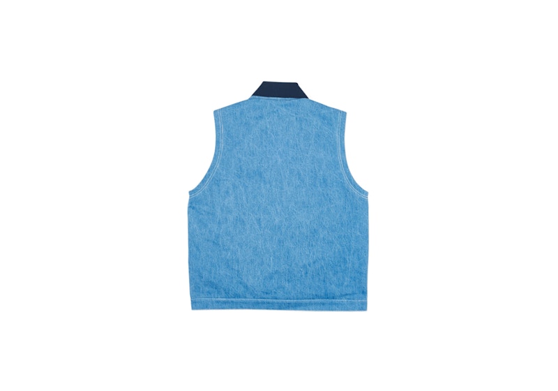 Palace PJ Gilet Light Stonewash Men's - SS19 - US