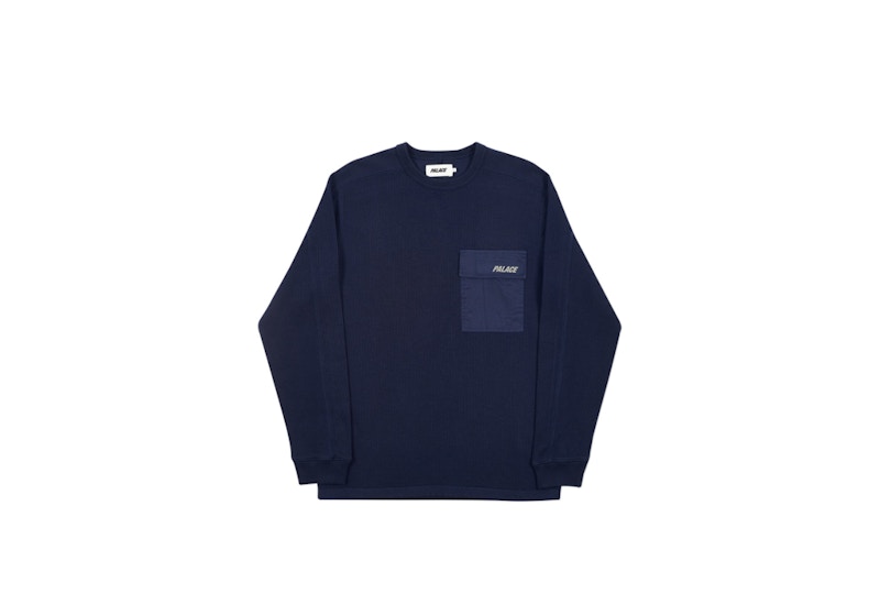 Palace Patch Pocket Ribber Navy Men's - FW18 - US