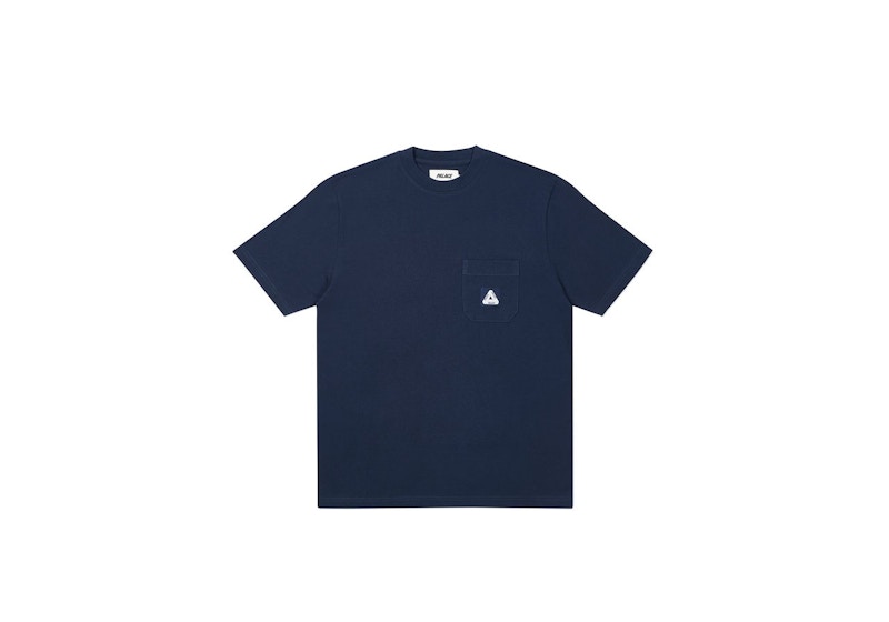 Palace Patch Pocket T-shirt Navy Men's - FW20 - US