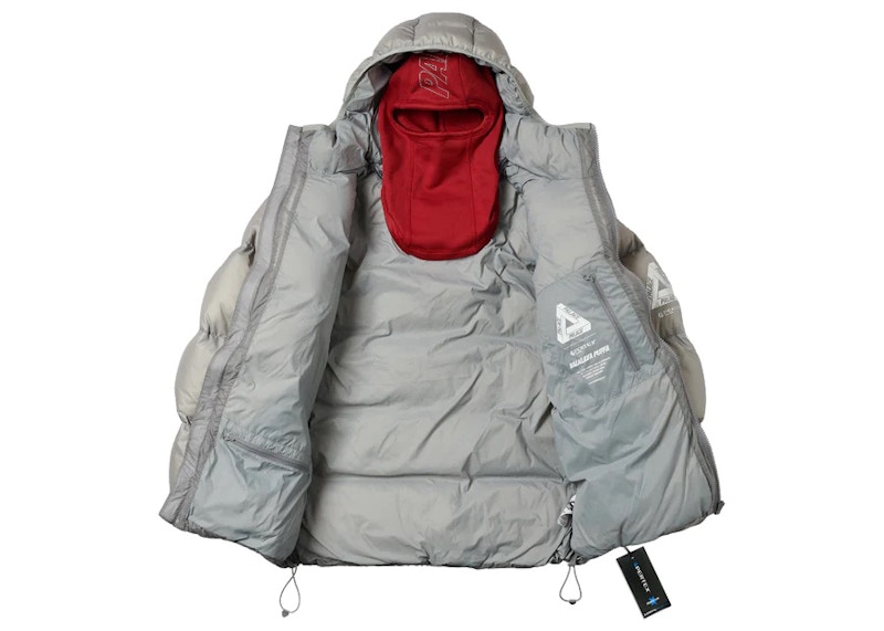 Palace Pertex Frost Balaclava Puffa Grey Men's - FW22 - US