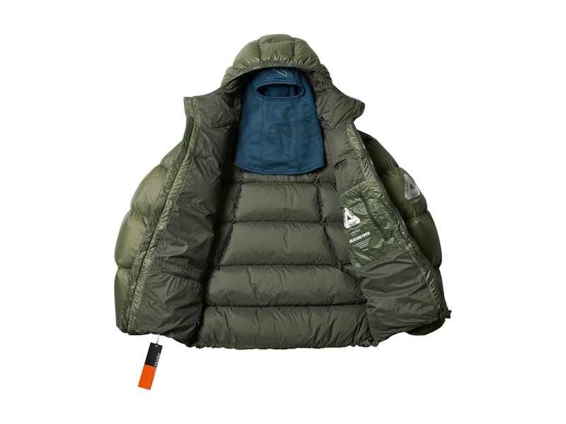 Palace Pertex Opaque Balaclava Puffer Jacket Green Men's - FW24 - US