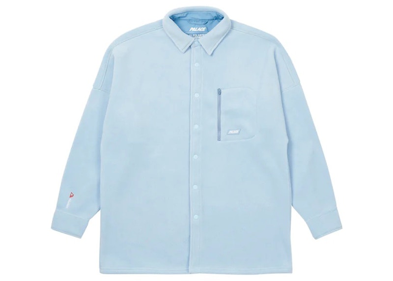 Palace Polartec Lazer Overshirt Light Blue Men's - FW22 - US