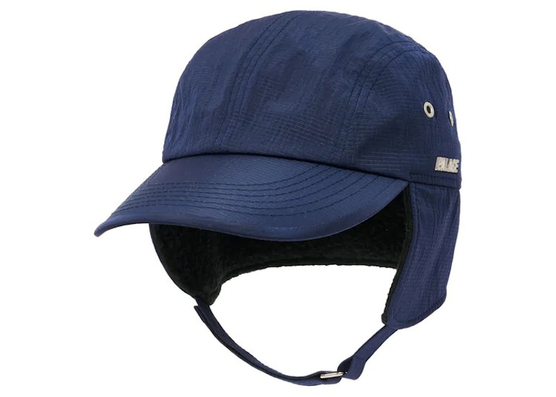 Palace Posh Earflap Cap Navy Men's - FW22 - US