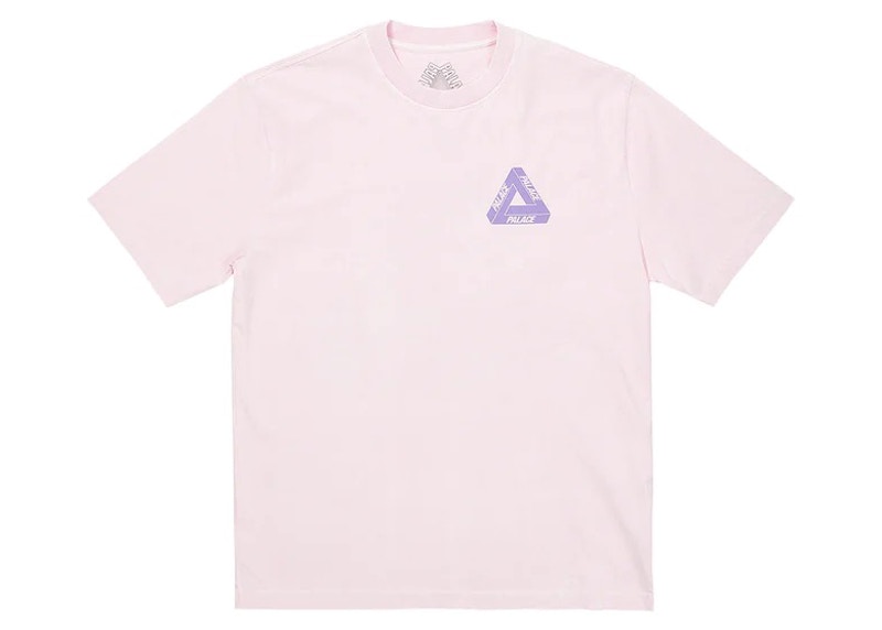 Palace Reacto Tri-Ferg T-Shirt Pink Men's - SS23 - US