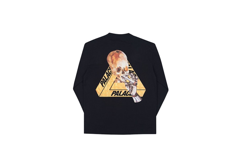 Palace Skeledon Longsleeve Black/Yellow Men's - Spring 2017 - US
