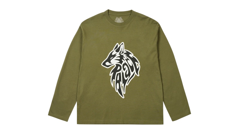 Palace Sketchy Lone Wolf Longsleeve The Deep Green Men's - SS25 - US