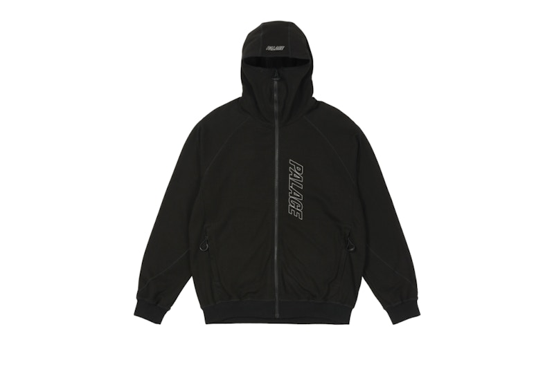 Palace Tech Fleece Hood Jacket Black - FW21 Men's - US