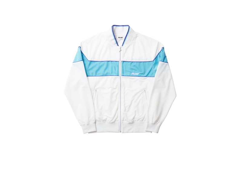 Palace Trackline Bomber White/Blue - Spring 2017
