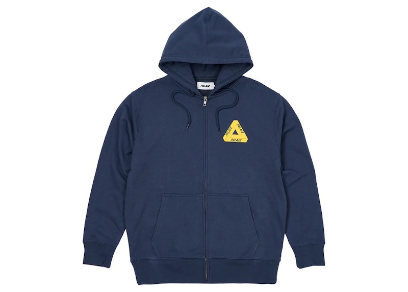 Palace Tri-Puff Print Zip Hood Navy Men's - SS23 - US